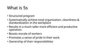 5s in the workplace/ sanitation/ cleanliness | PPTX