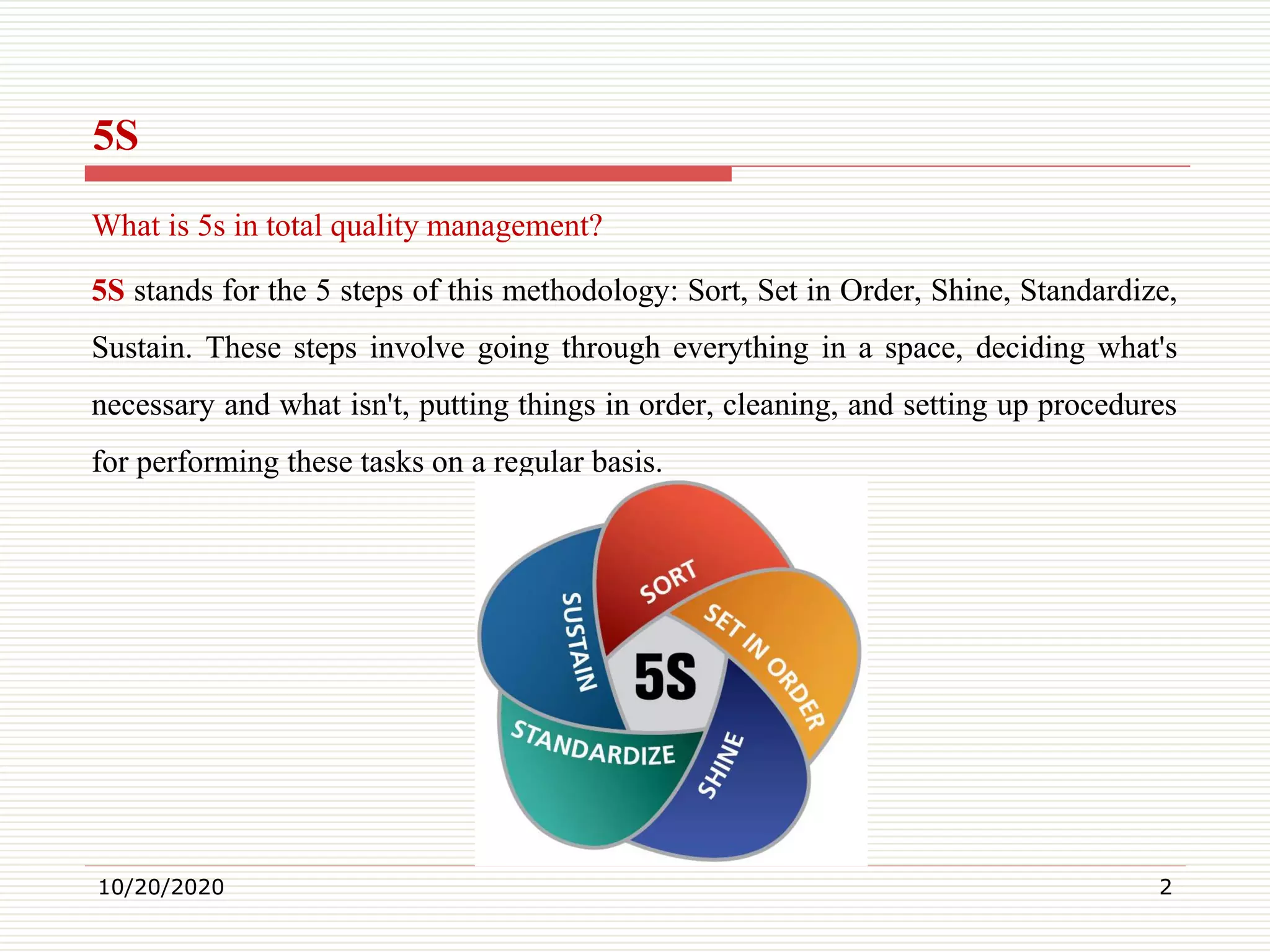 5s in Total Quality Management | PDF