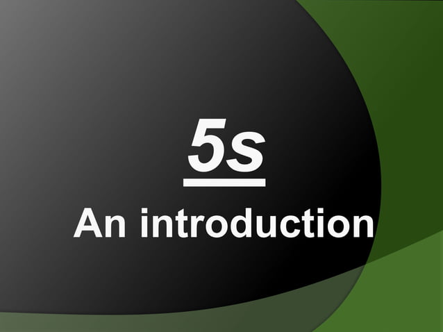 5s a basic introduction | PPTX | Business | Business and Finance