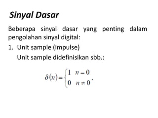 5 Sinyal di Domain Waktu | PPTX