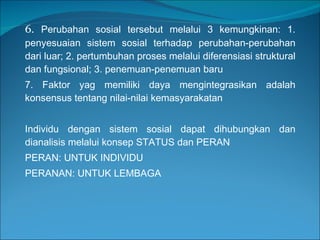 5 sistem dan struktur sosial ind | PPT