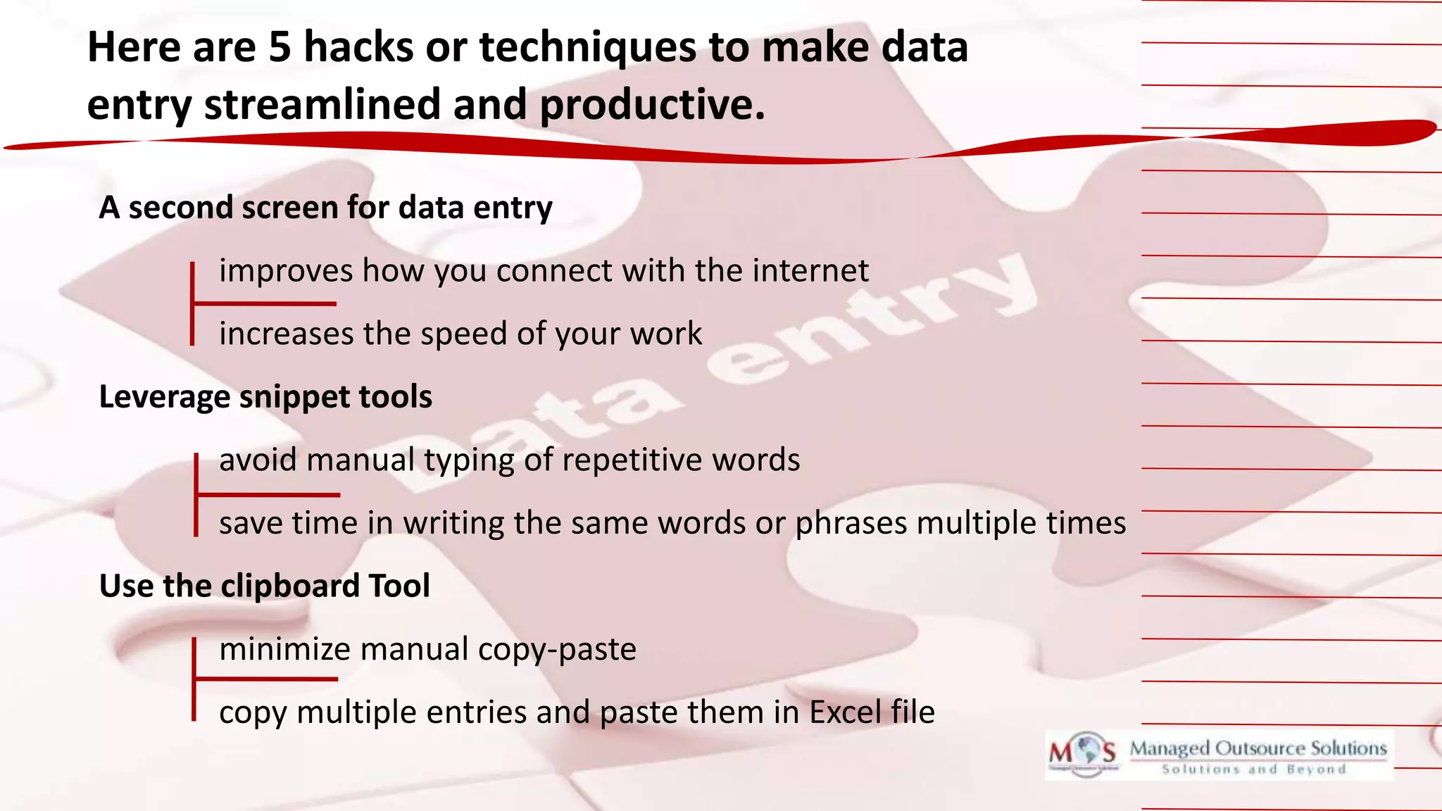 5 Skills You Need to Increase Data Entry Speed and Efficiency | PPSX ...