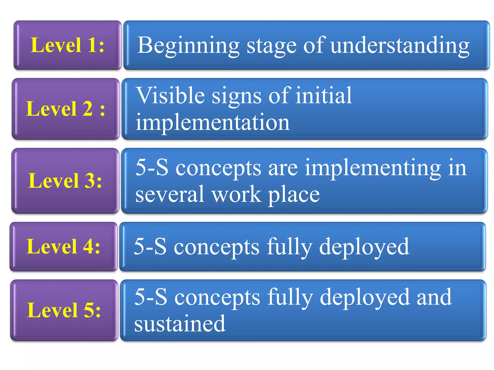 5S level of excellence | PDF