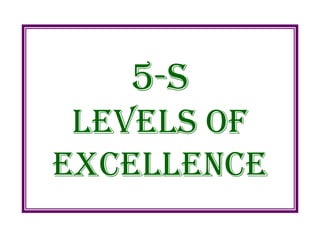 5S level of excellence | PDF