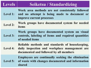 5S level of excellence | PDF
