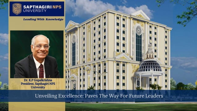 Top University in India | Sapthagiri NPS | PPT