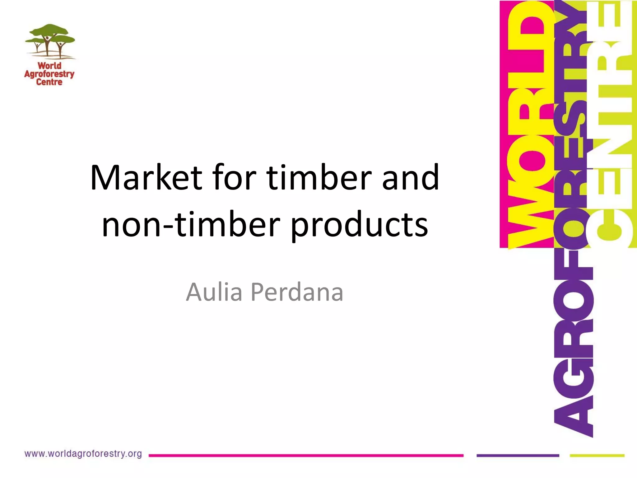 Market for timber and non-timber products | PDF