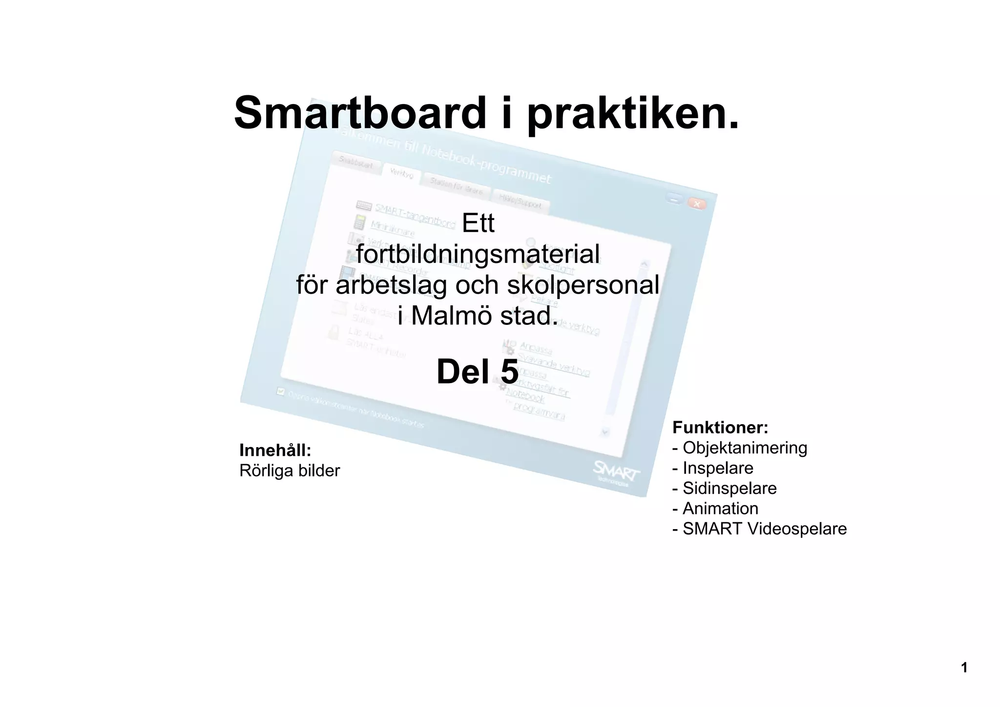 5 Smartboard Malmostad | PDF