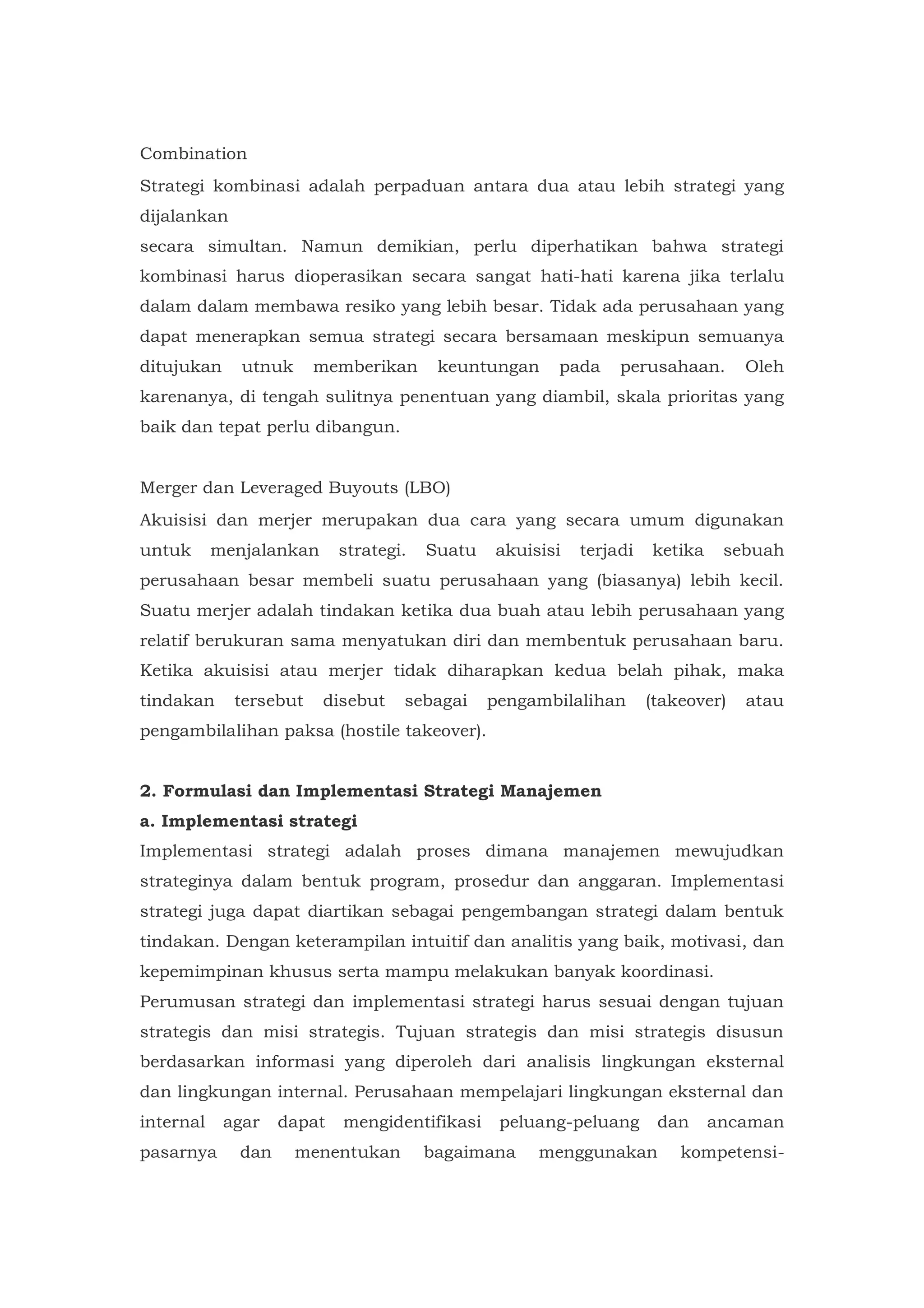 5, sm, maharani gustianingtyas, hapzi ali, strategic management, tipe tipe strategi, bentuk ...