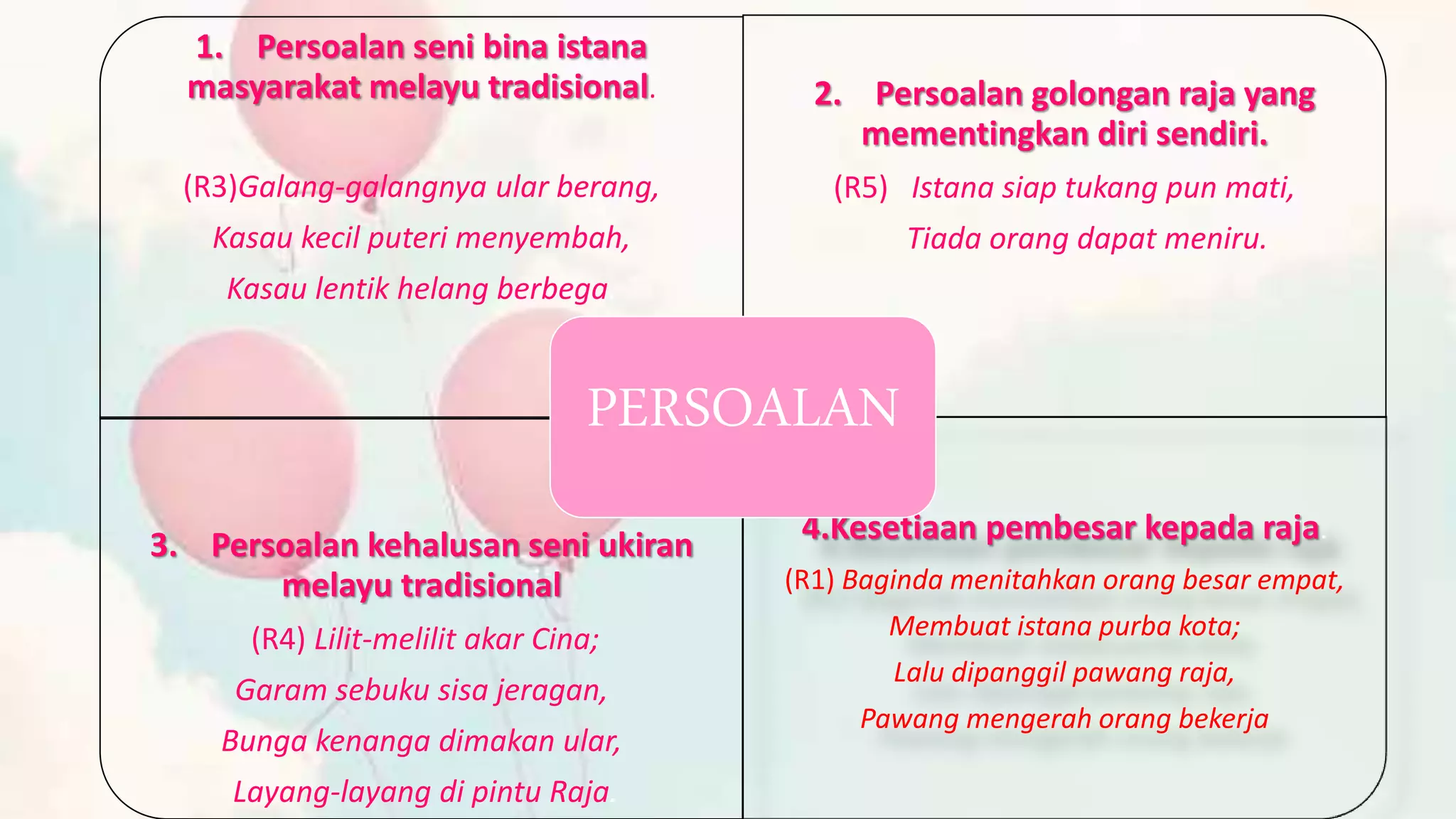 5 sn seloka berbuat istana zaman dahulu | PPTX