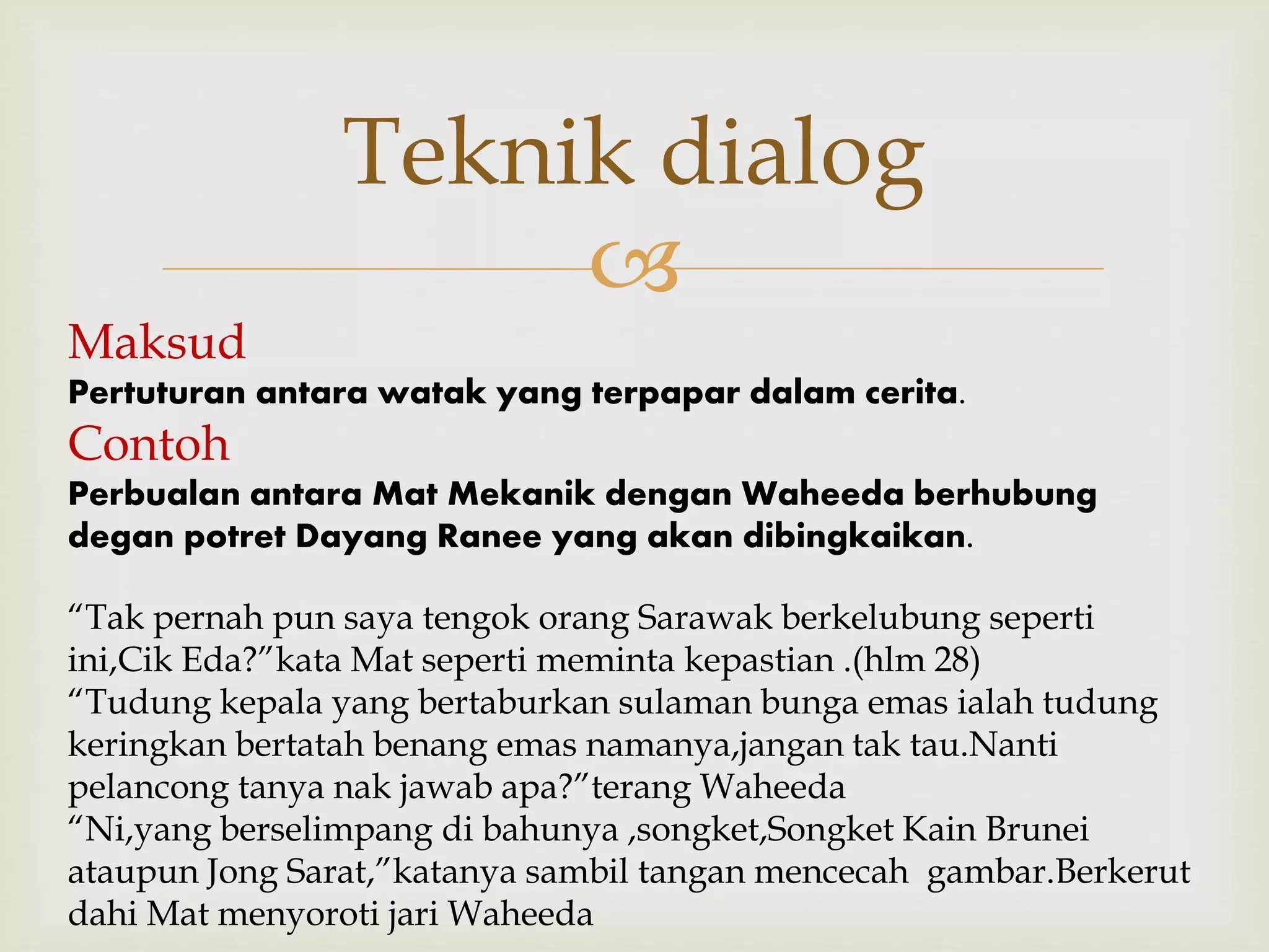 5 sn tirani bina teknik plot | PPTX