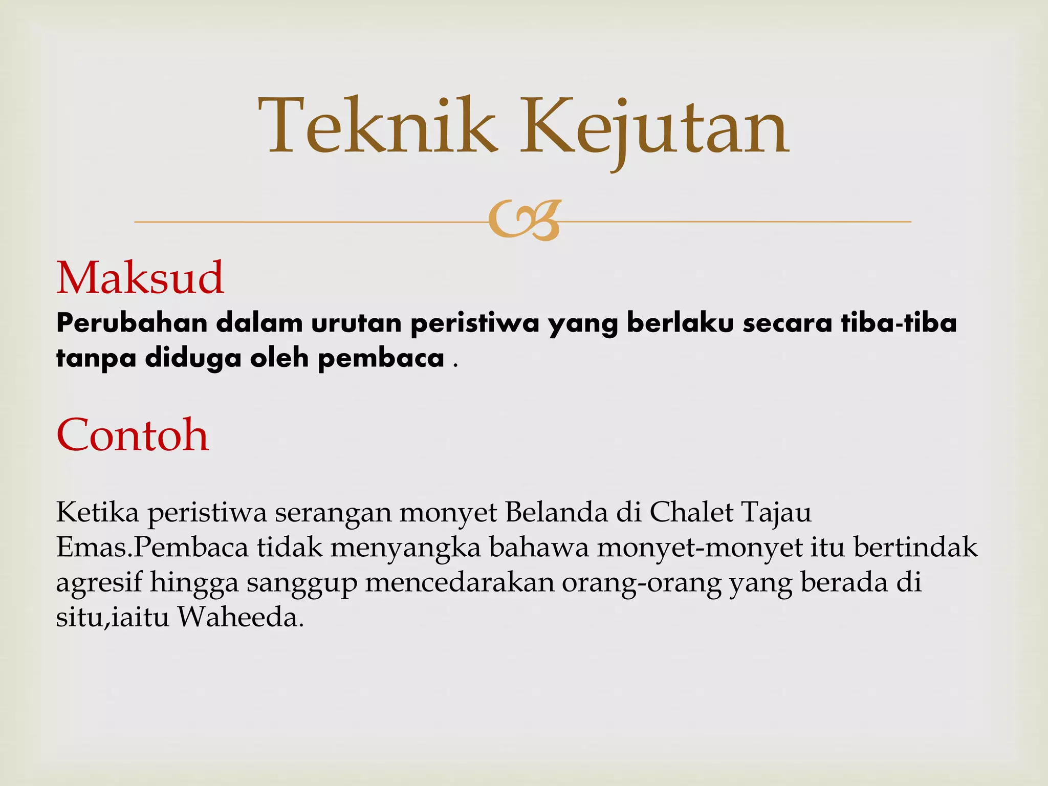 5 sn tirani bina teknik plot | PPTX