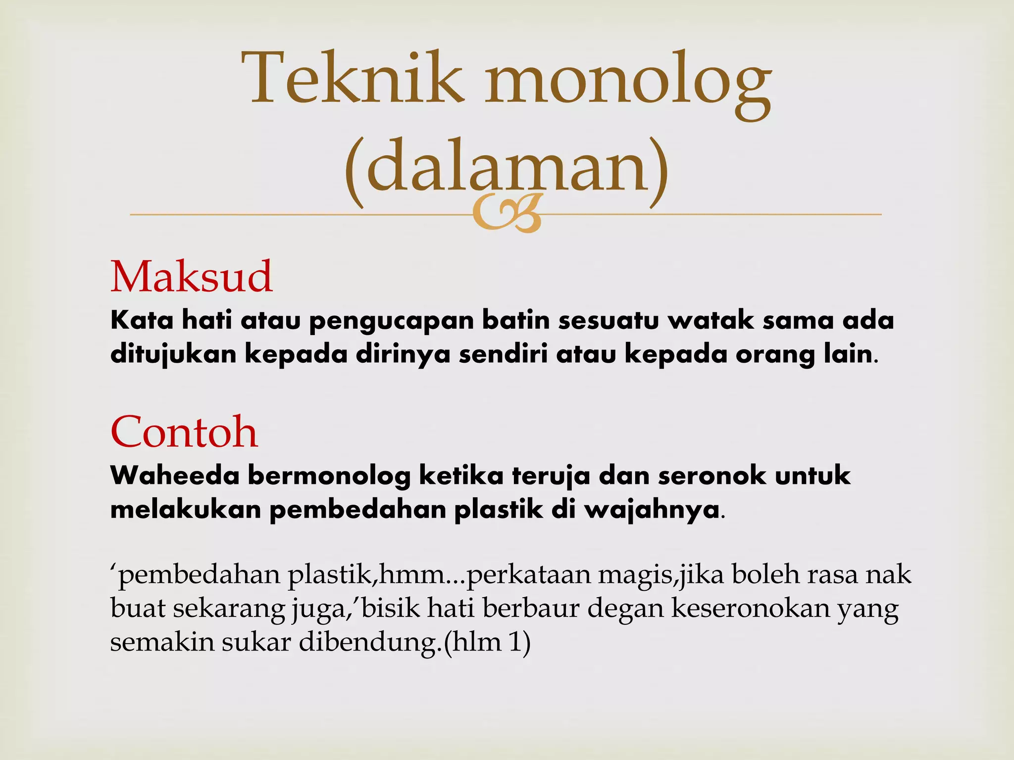 5 sn tirani bina teknik plot | PPTX