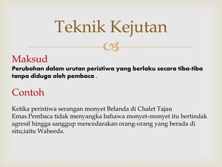 5 sn tirani bina teknik plot | PPTX