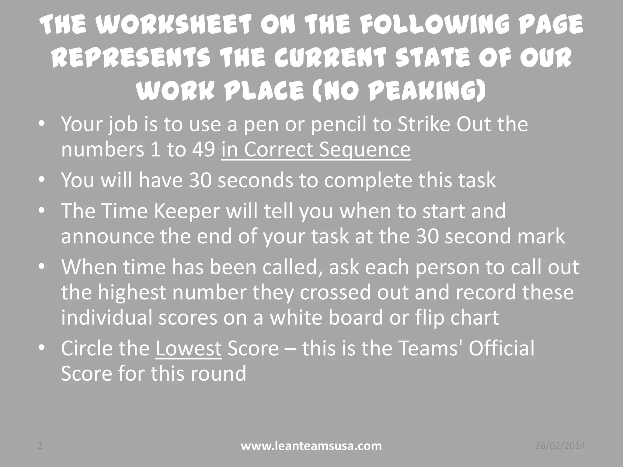 5S numbers game | PPTX