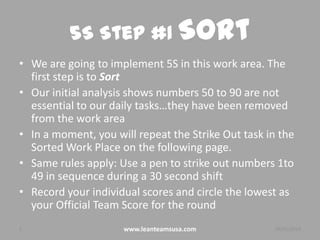 5S numbers game | PPTX