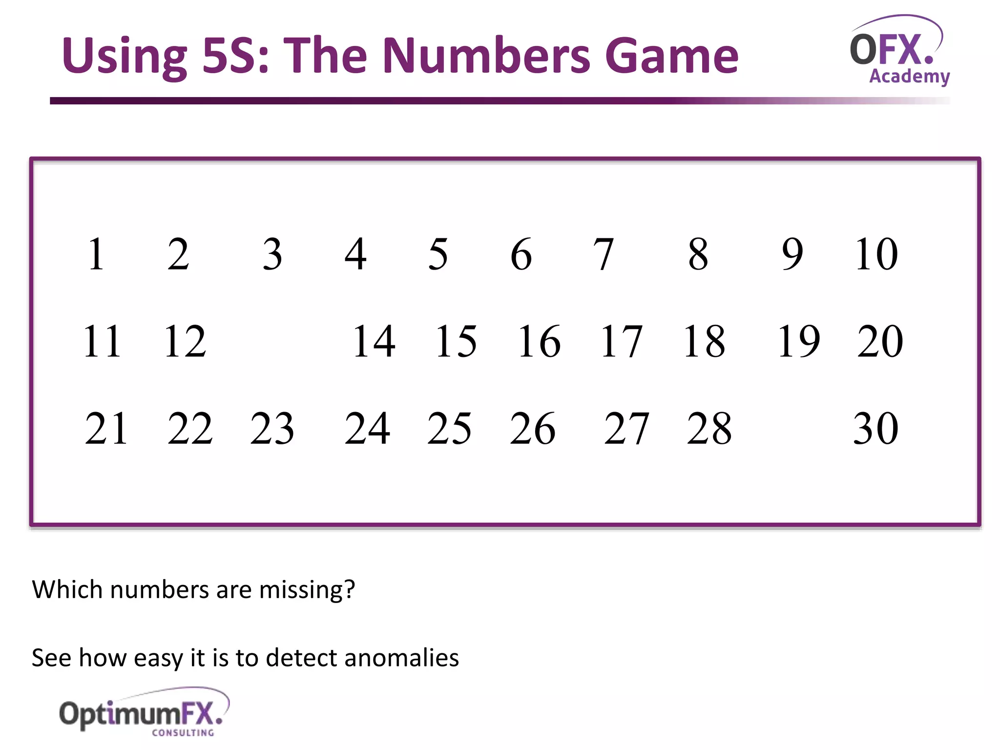 5S numbers game | PPTX