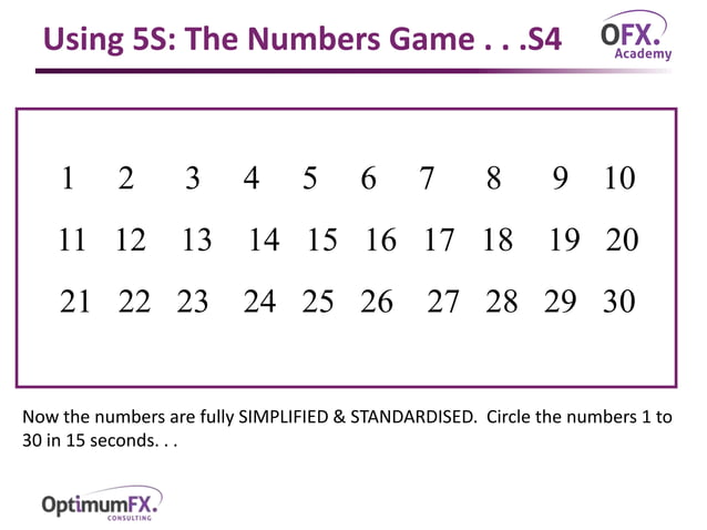 5S numbers game | PPTX