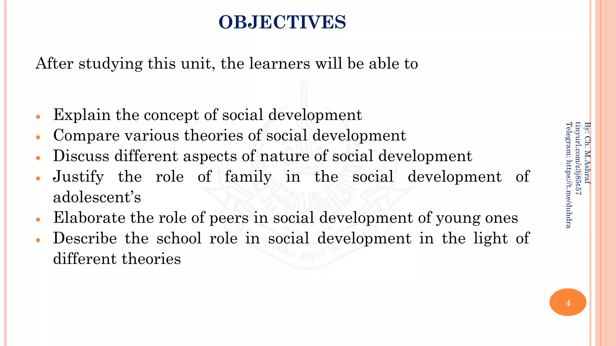 Unit-5 Social Development in Adolescent Psychology | PDF