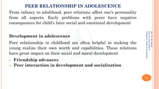 Unit-5 Social Development in Adolescent Psychology | PDF | Parenting ...