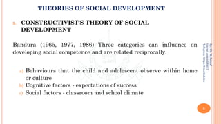 Unit-5 Social Development in Adolescent Psychology | PDF