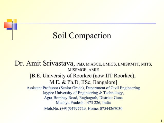 5 soil compaction | PPT | Standardized Testing | Educational Assessment