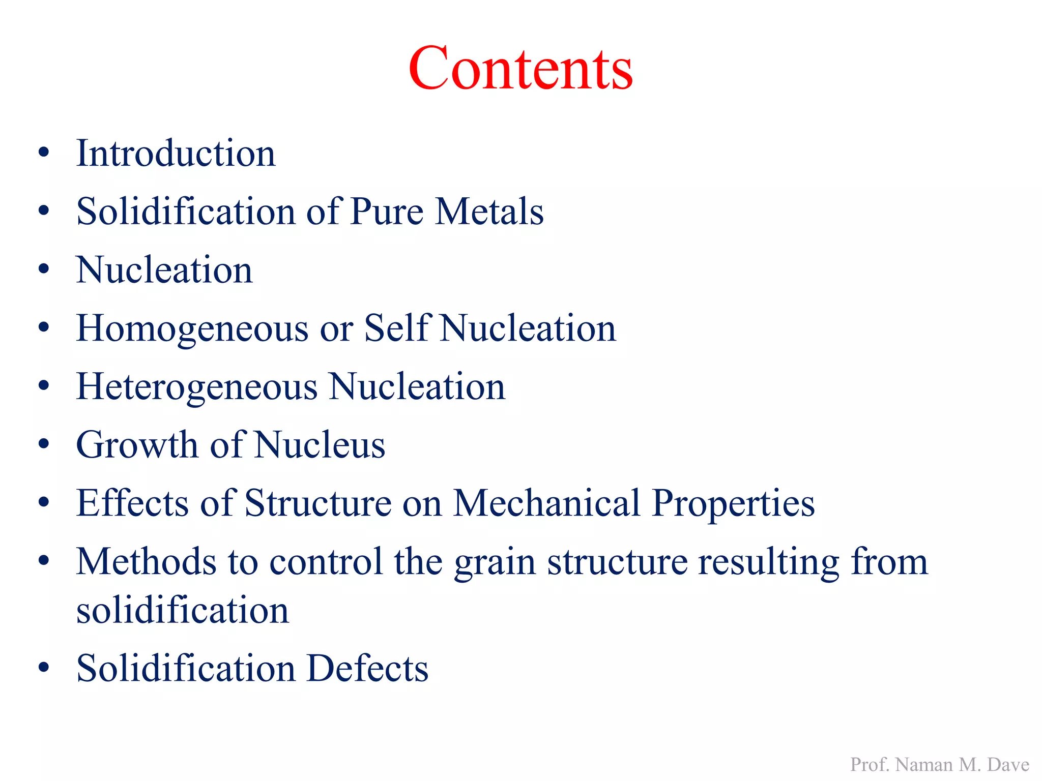 Solidification | PDF