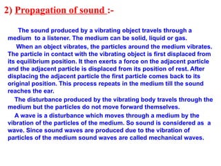 Physics Class 9th Chapter 5 Sound Power Point Presentation | PPTX