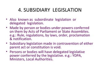5 sources of law lecture | PPT