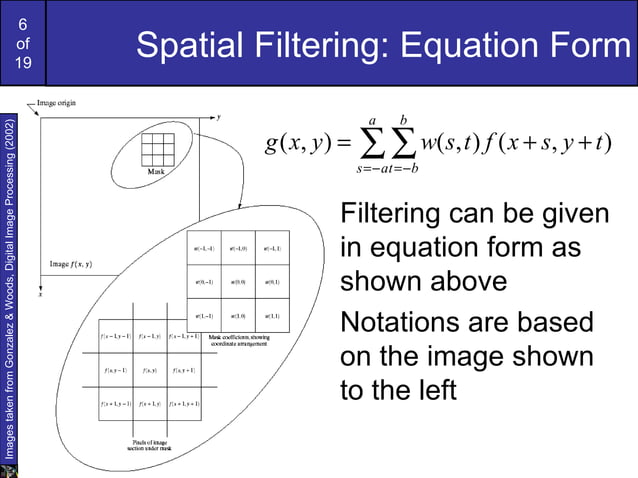 5 spatial filtering p1 | PPT | Photo Editing Software | Computer ...
