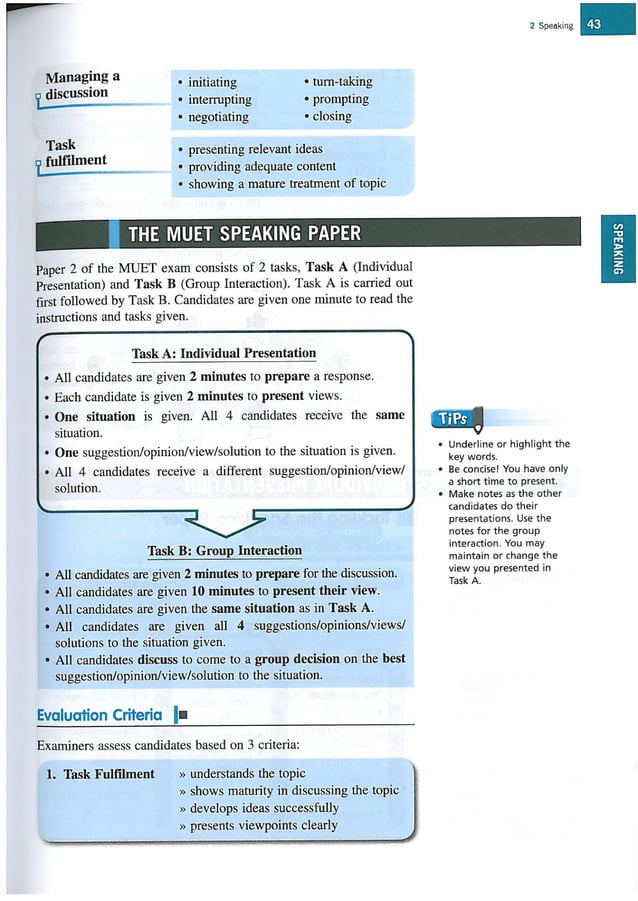 5 speaking component (part 1) (MUET) | PDF