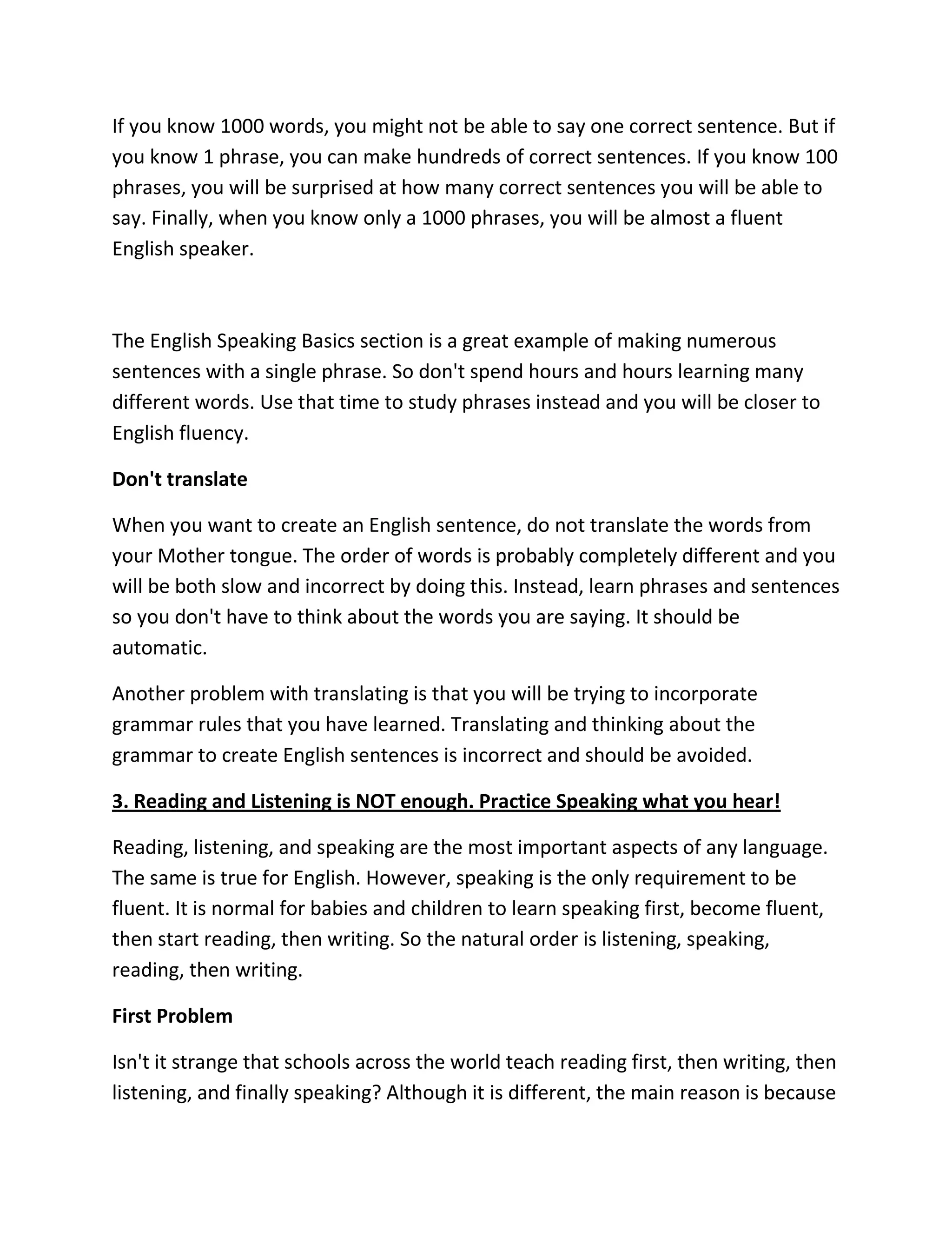 5 speaking rules you need to know | PDF