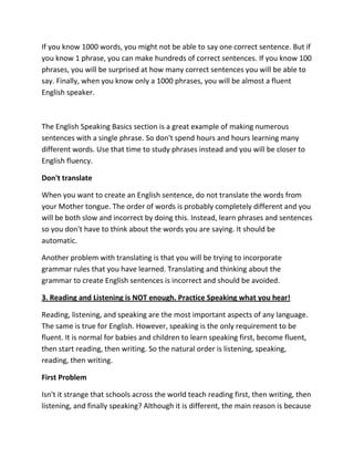 5 speaking rules you need to know | PDF