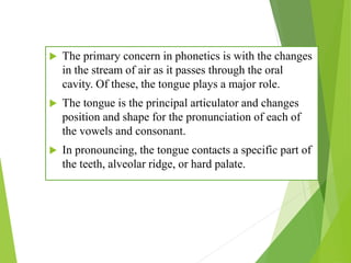 speech and phonetics | PPTX