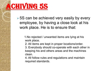5s ppt | PPTX | Business | Business and Finance