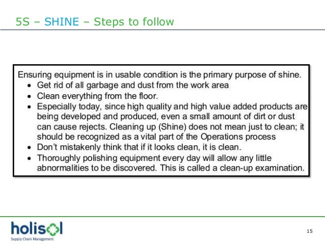 5S implementation workshop