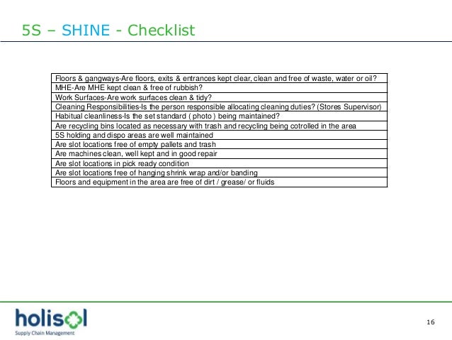 5S implementation workshop