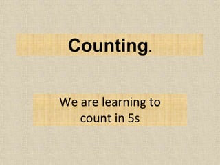 Adding up-to 5's, kindergarten, ppt slides | PPTX
