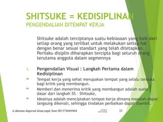 5S PRESENTASI UNTUK KEBIASAAN KERJA EFEKTIF | PPT