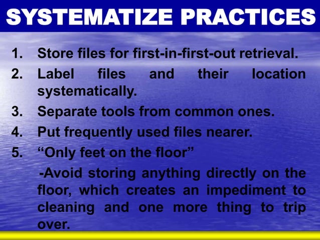 5S The Practice of Good Housekeeping | PPTX