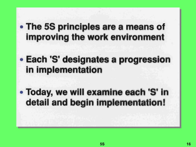 5 S Presentation Basic Training | PPT