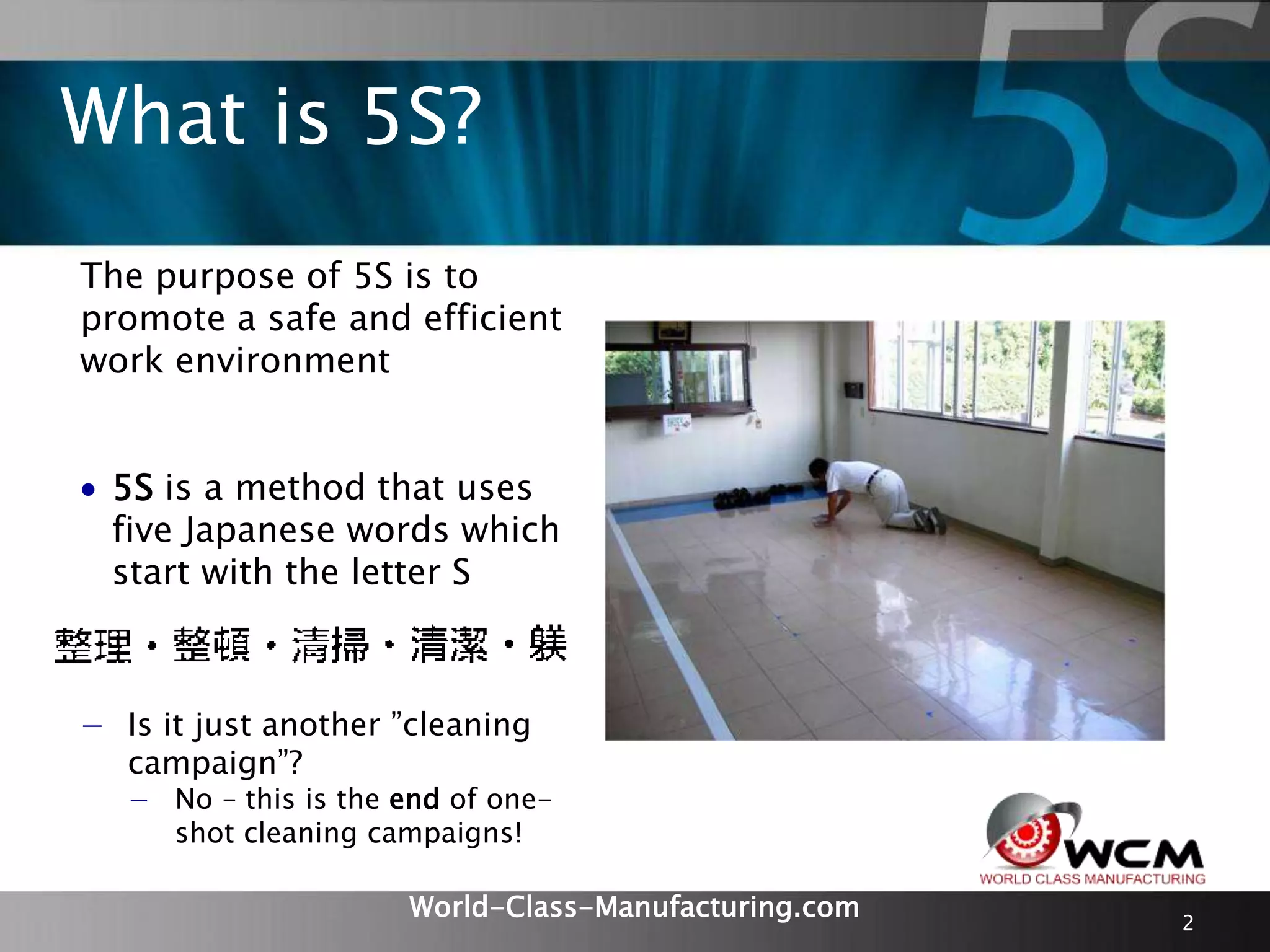 5s Lean Presentation | PPTX