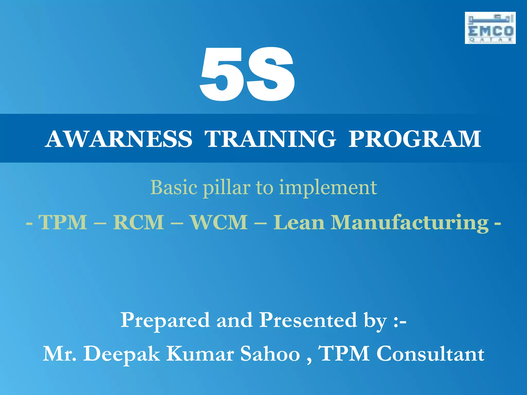 5S AWARNESS TRAINING PROGRAM | PDF