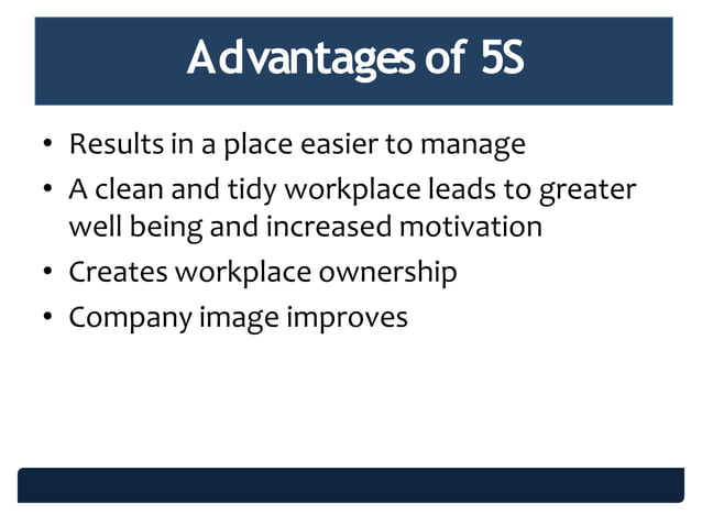 5 s principle | PPTX | Business and Finance