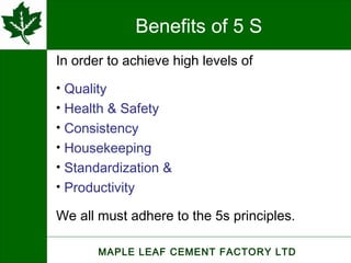 5 S House Keeping Principles | PPT