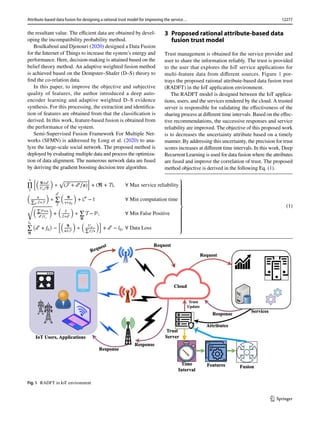 Attribute‑based data fusion for designing a rational trust model for improving the service ...