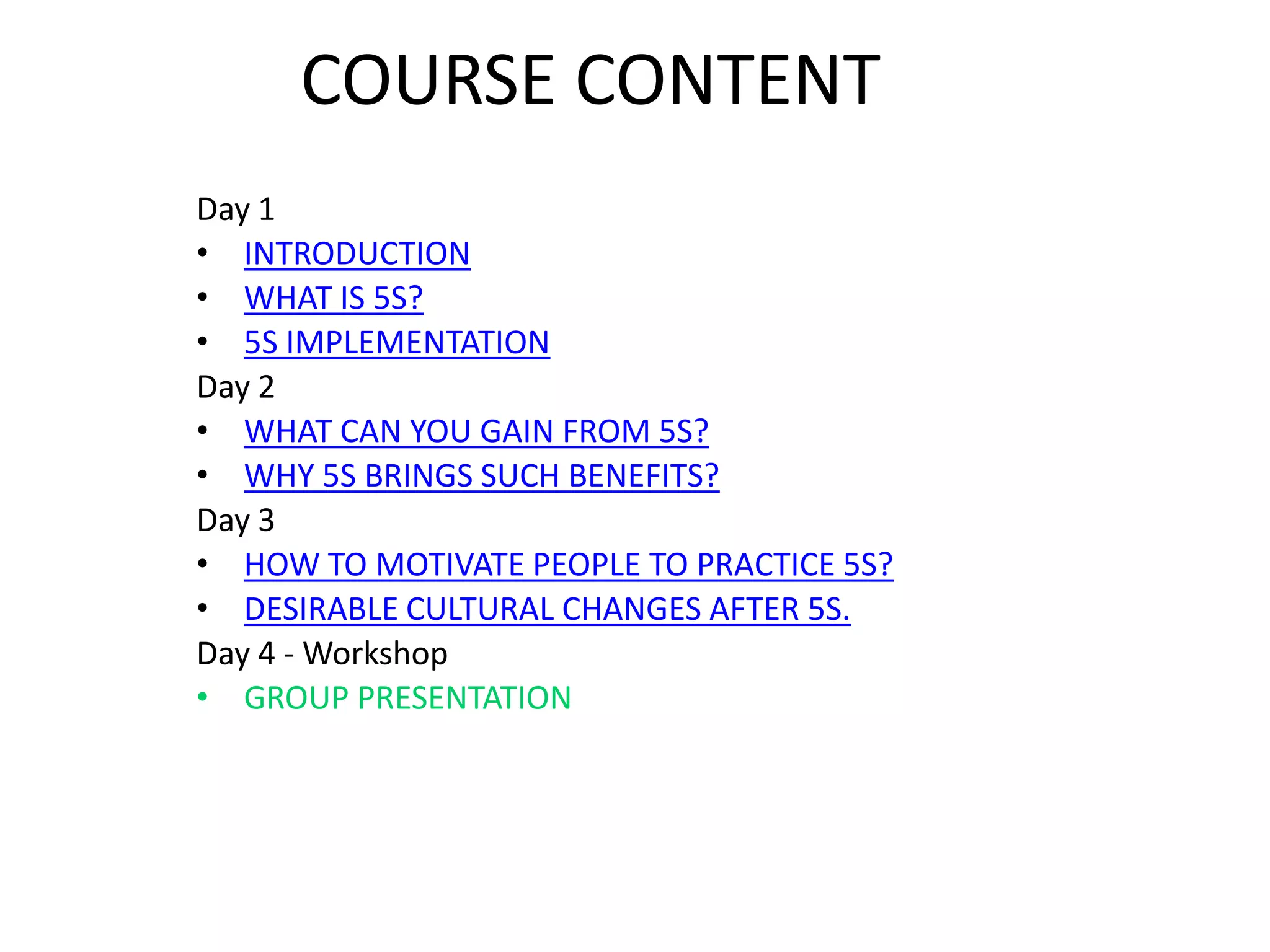 5 S Program Orientation Powerpoint Presentation | PPTX