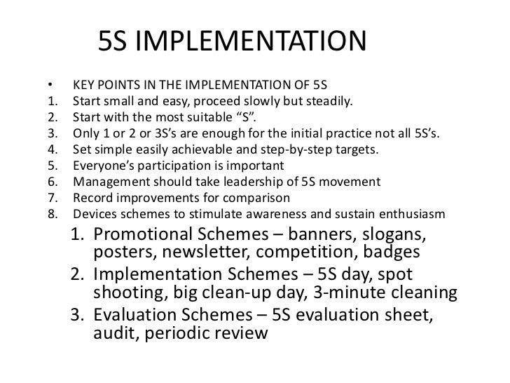 5 S Program Orientation Powerpoint Presentation