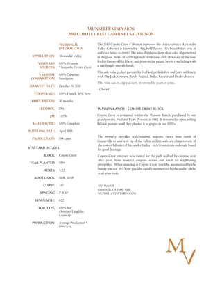 Seminars tasting notes-index_packet | PDF