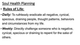 5 S's of Sacred Sabbath and Soul Health Plan | PPTX